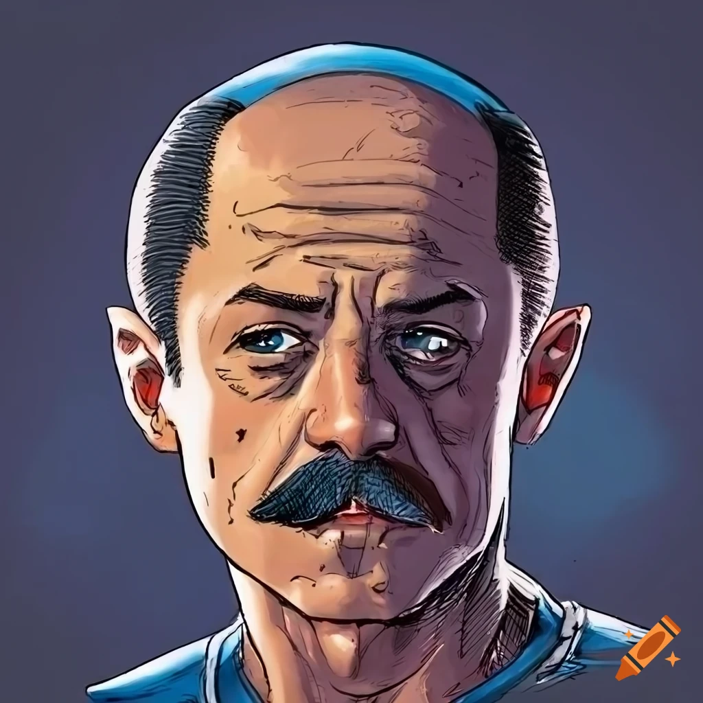 Cartoon art of young Giovanni Ribisi as the captain of the starship ...