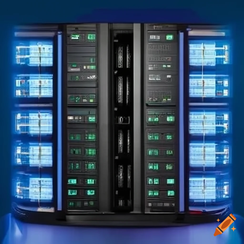 Enabled server hosts illustration on Craiyon