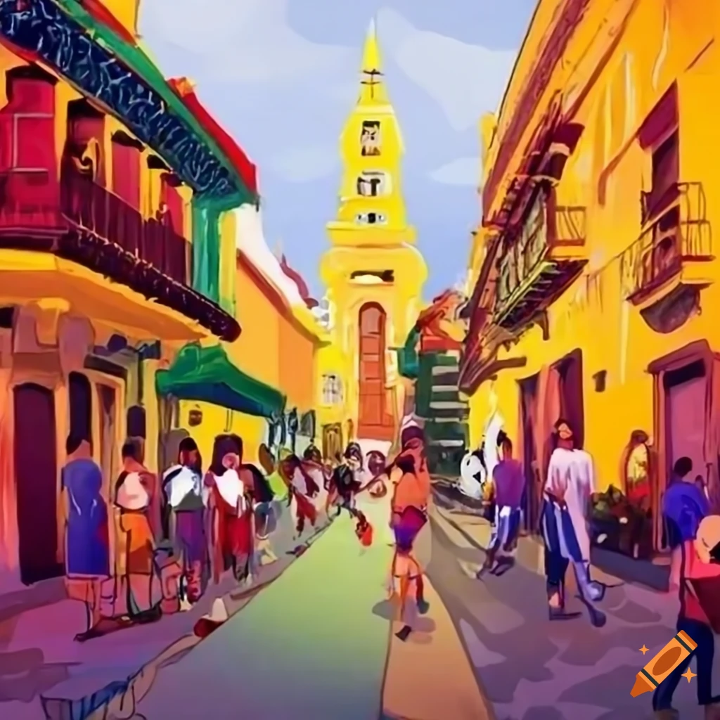 Watercolor illustration of famous tourist destinations in brazil on Craiyon