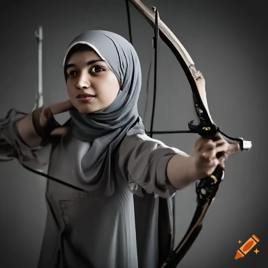 Muslim archers in traditional attire on Craiyon