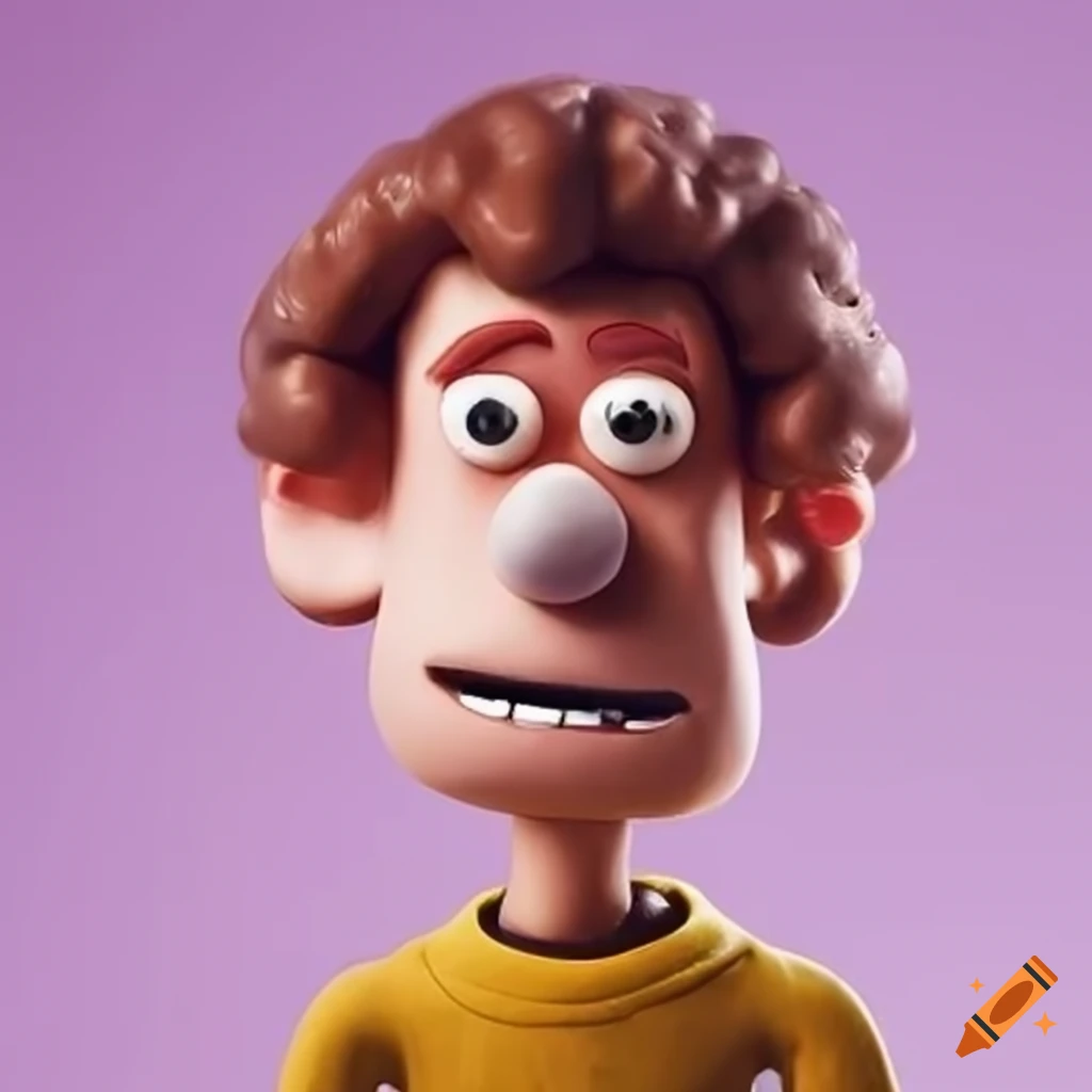 Aardman teenager character on Craiyon