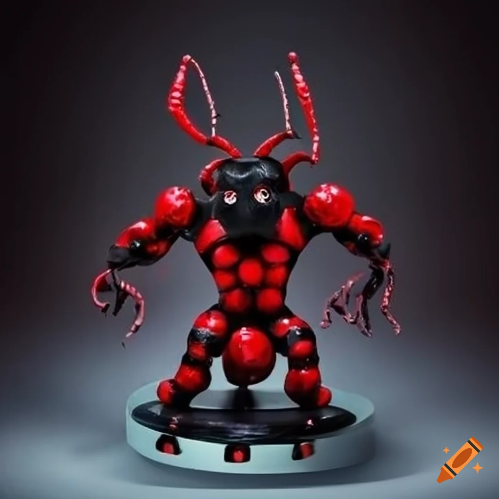 Red and black bug-like character from jojo's bizarre adventure