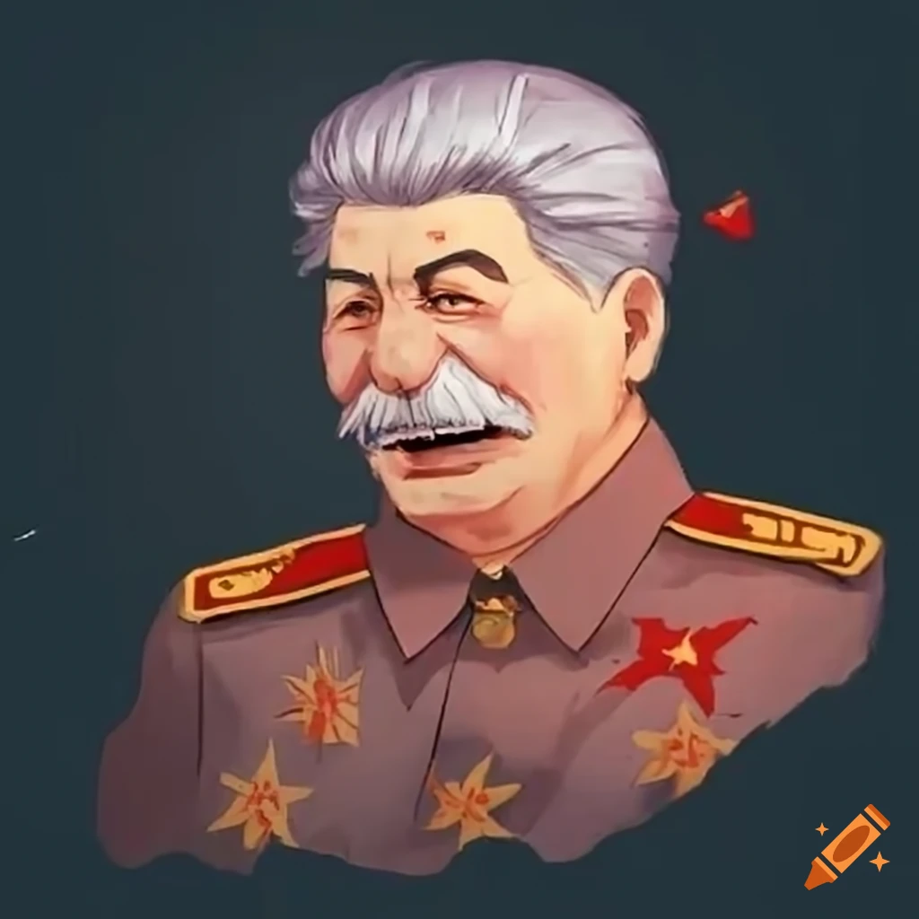 Satirical image of Stalin giving a thumbs up on Craiyon
