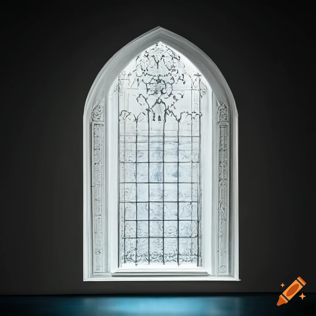 White islamic window sculpture by antonio canova on Craiyon