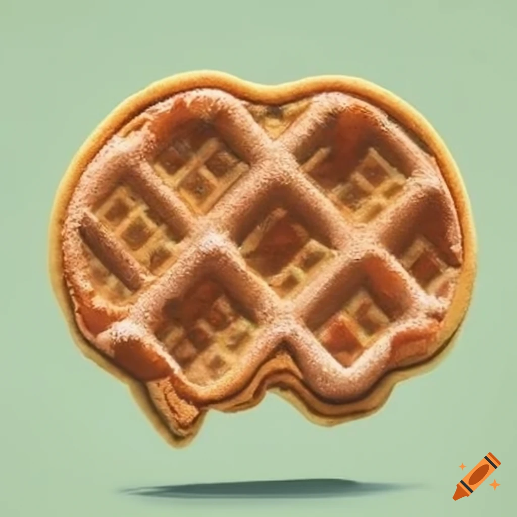 Design patch of waffles pattern on Craiyon