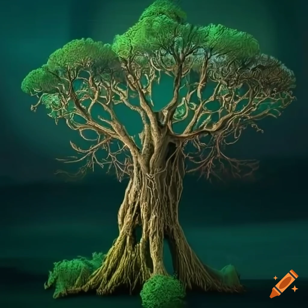 Purple mountain with purple clouds and black tree on Craiyon