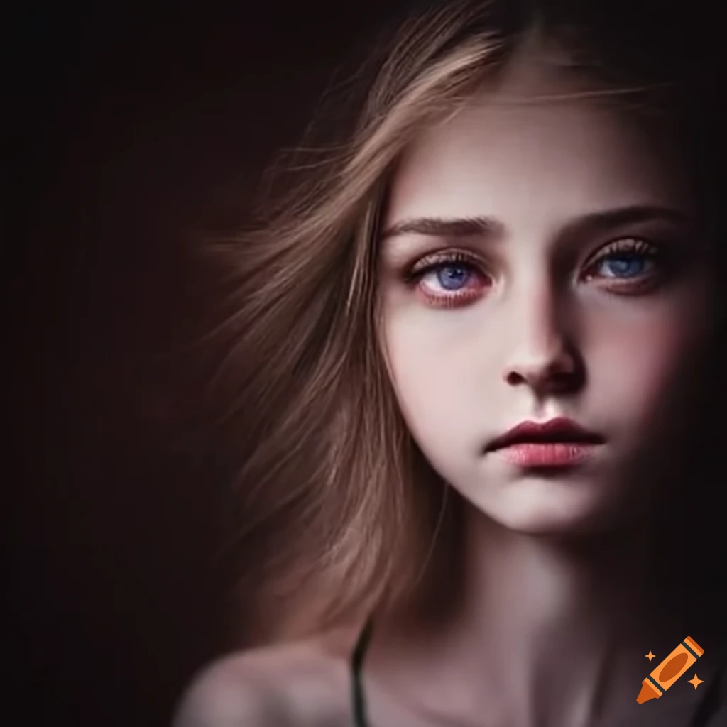 Teenage girl in a trance