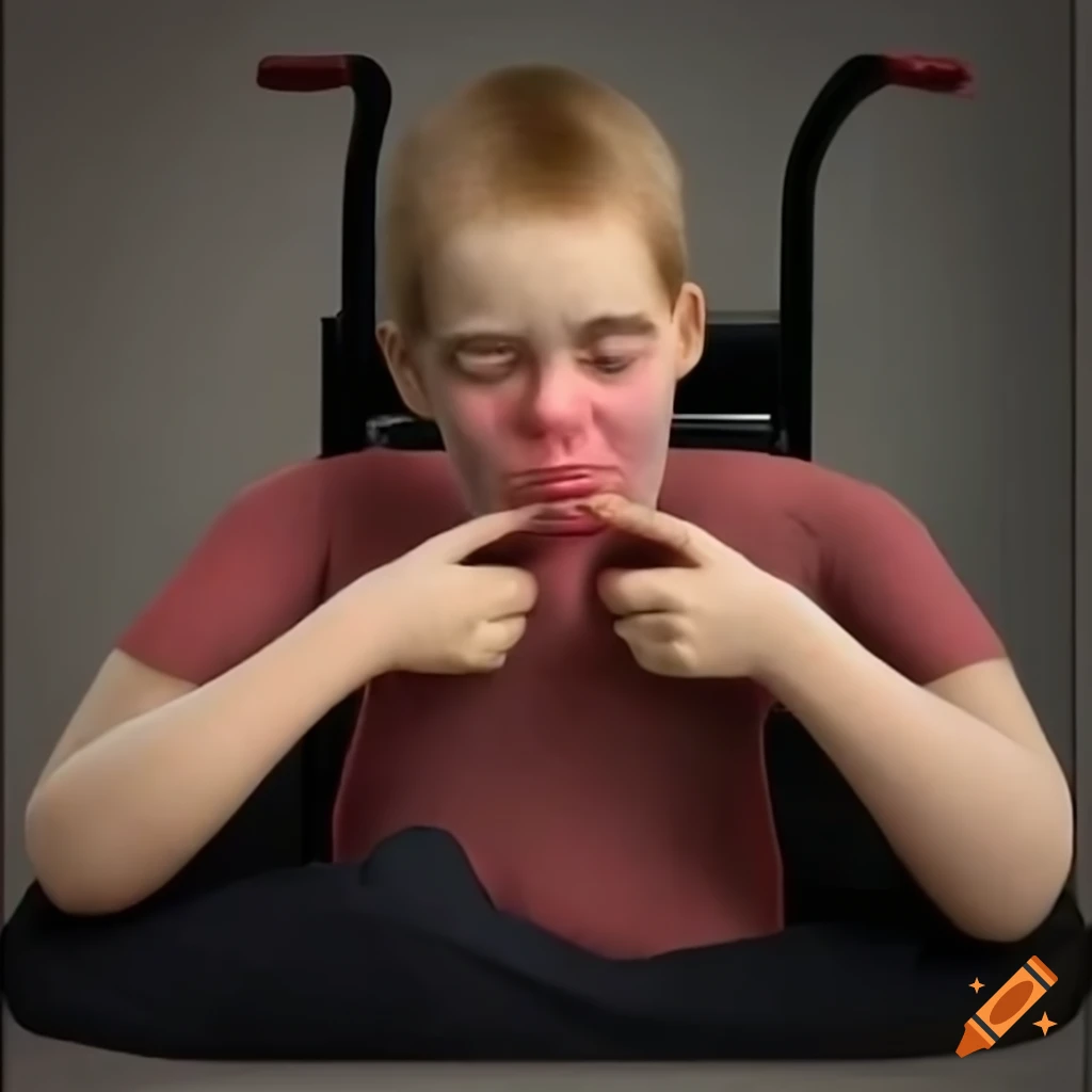 Realistic Portrait Of A Disabled Man In A Wheelchair On Craiyon