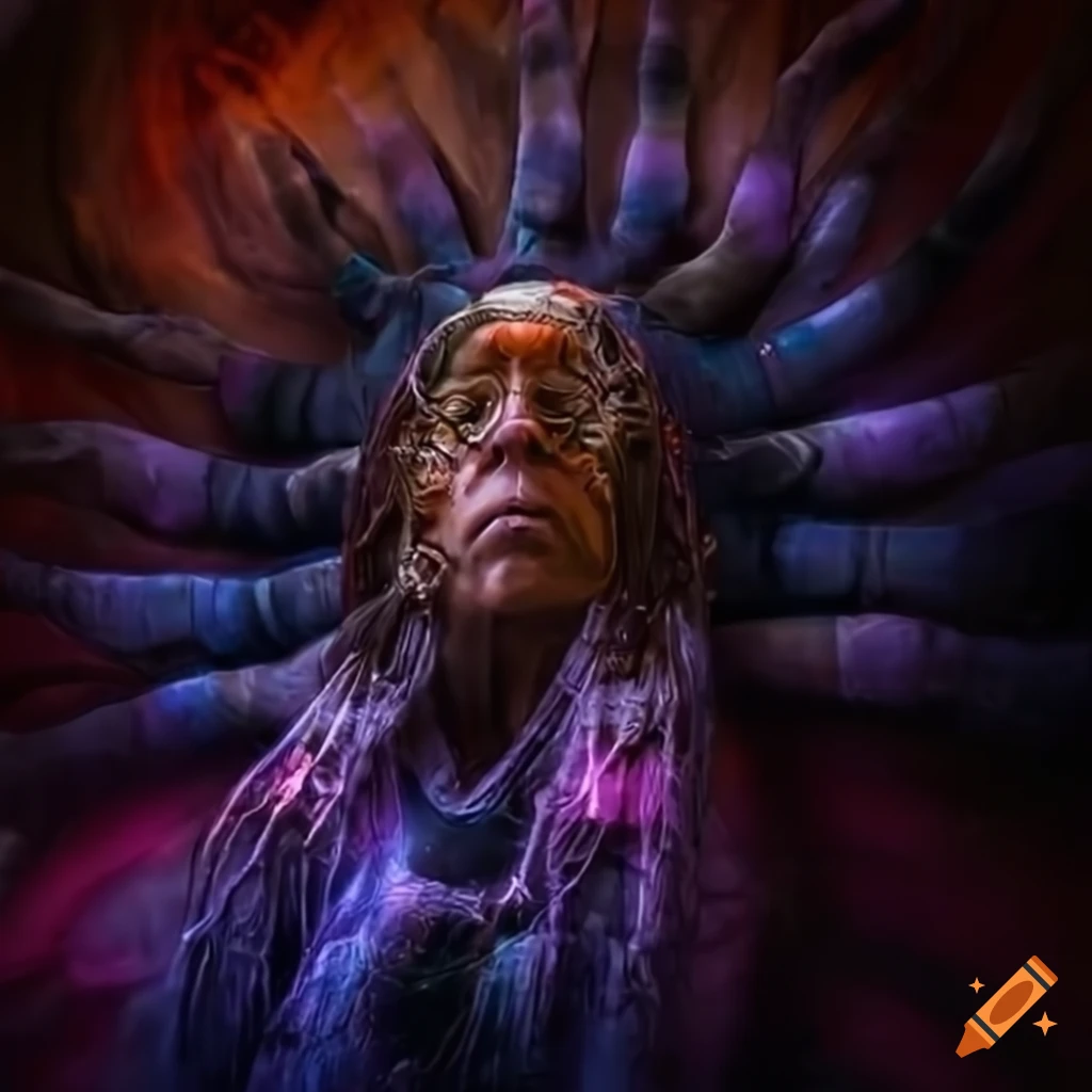 Illustration of a space shaman