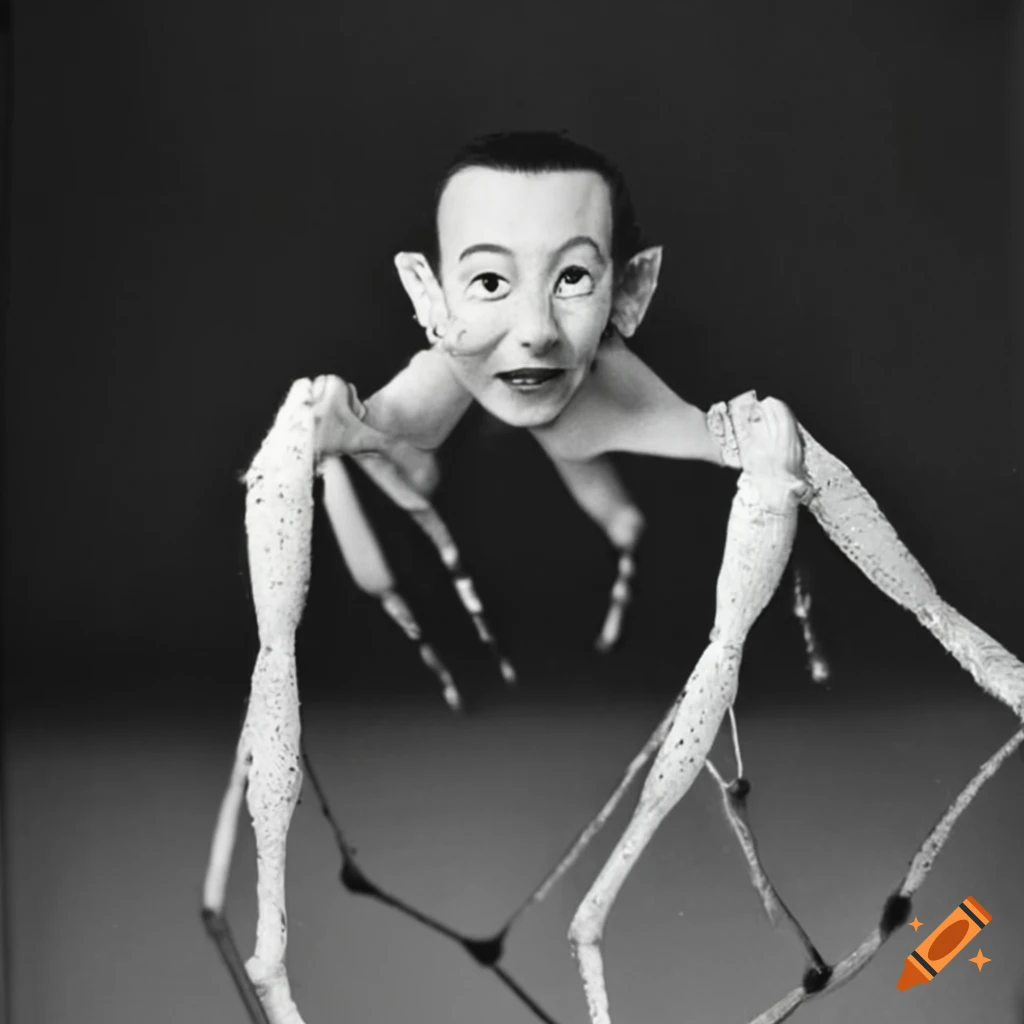 pee-wee herman with spider legs on Craiyon