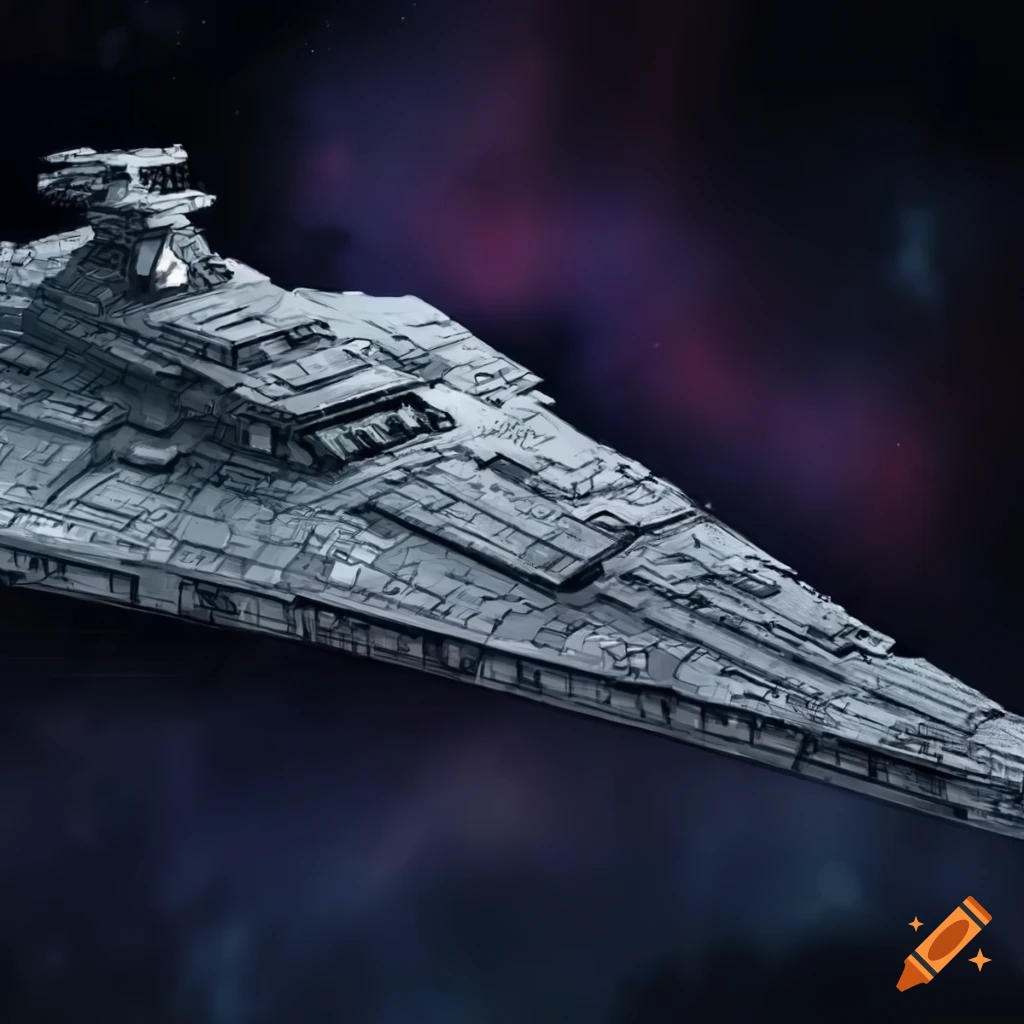 Image of an evil star destroyer on Craiyon