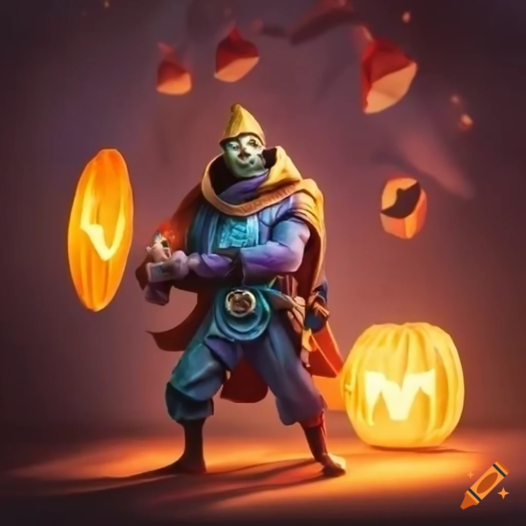 Jax league of legends halloween lantern on Craiyon