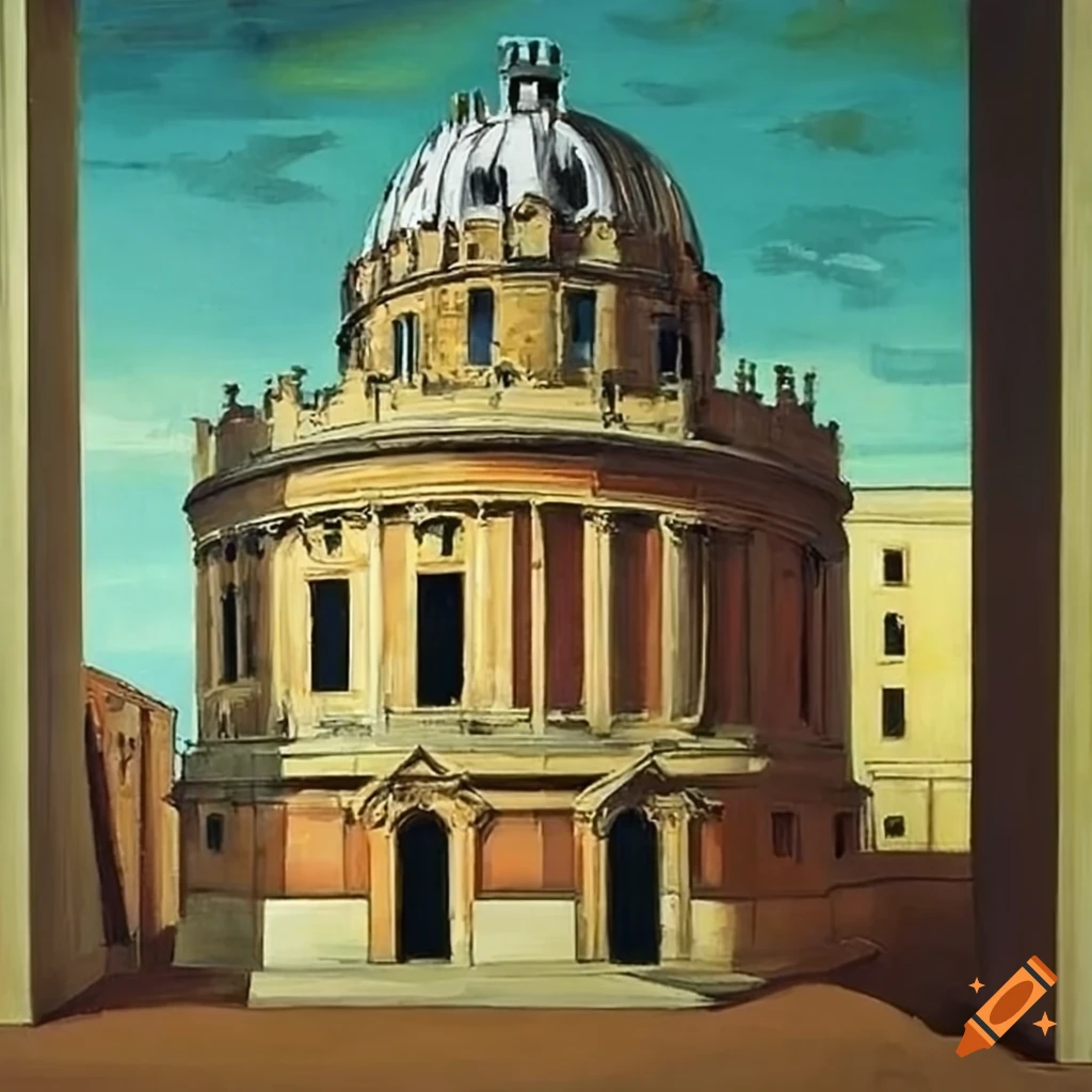 Giorgio de chirico's painting of oxford university convocation