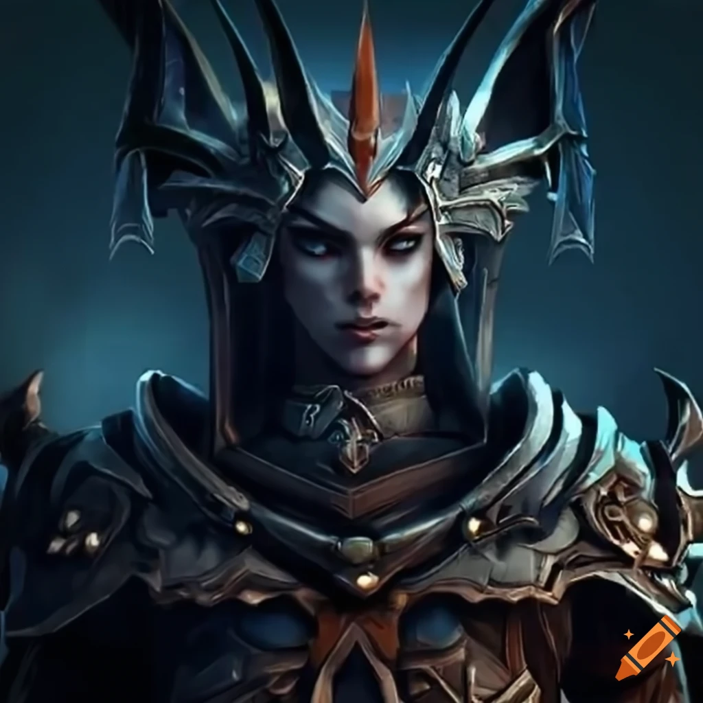 Image of a queen sitting on throne with futuristic guards on Craiyon