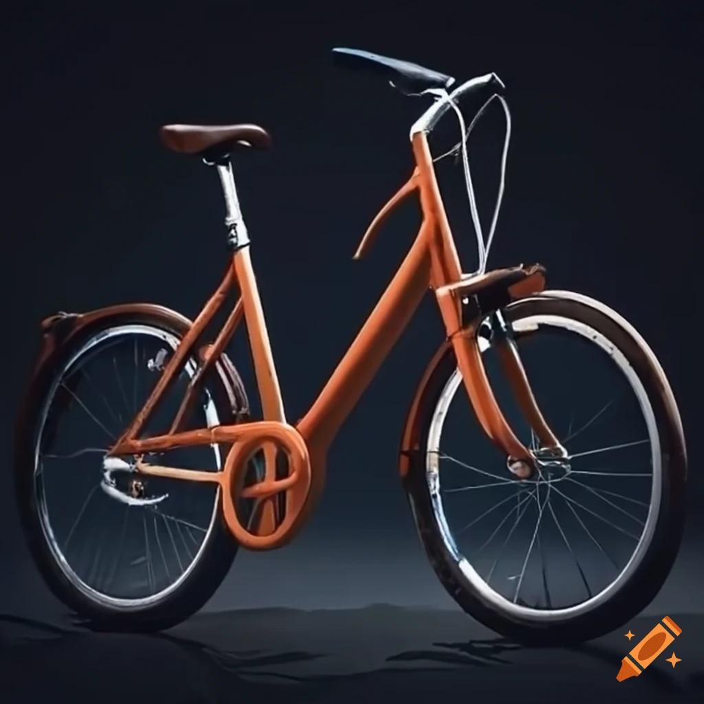 A sleek and stylish bicycle on Craiyon