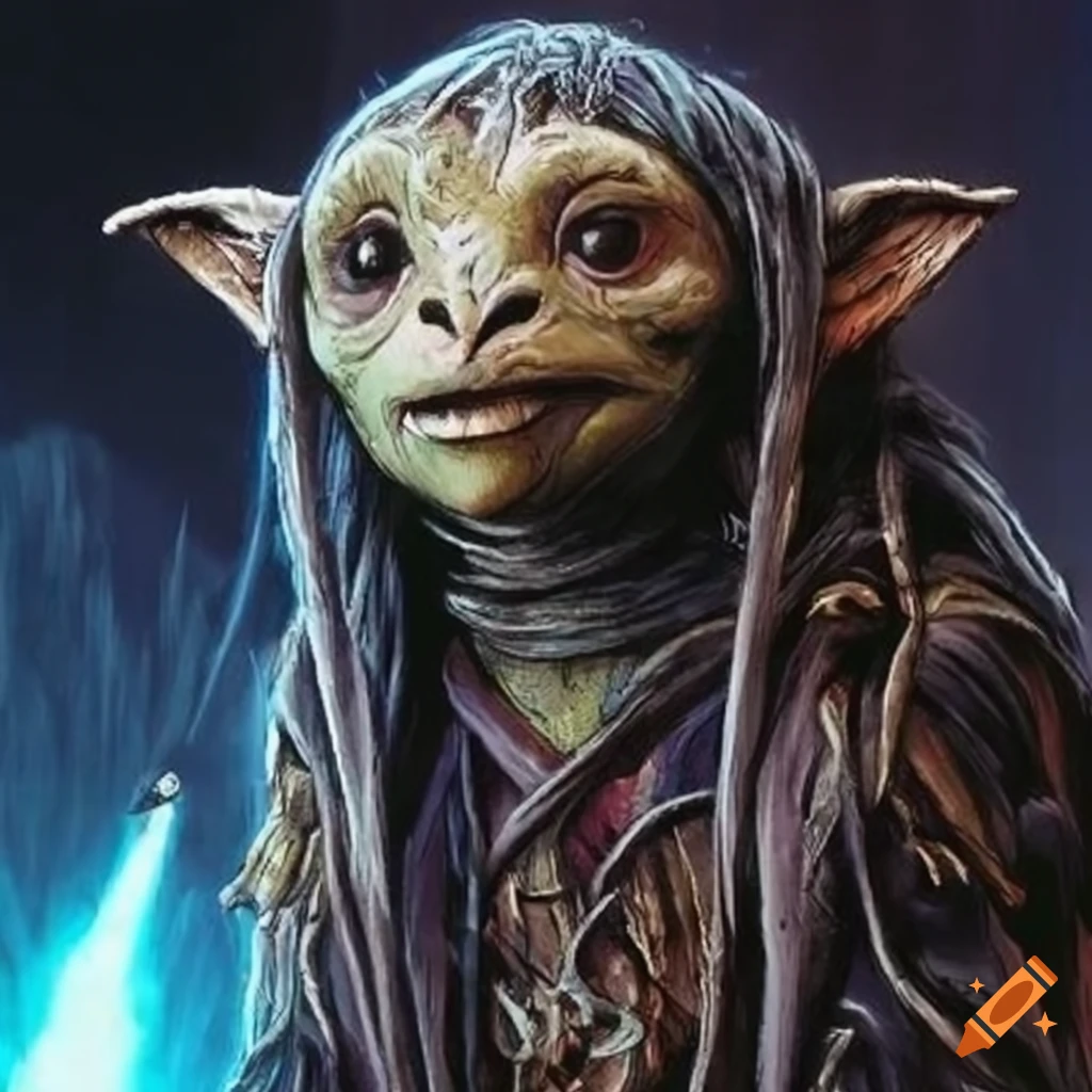 Illustration of the dark crystal artwork