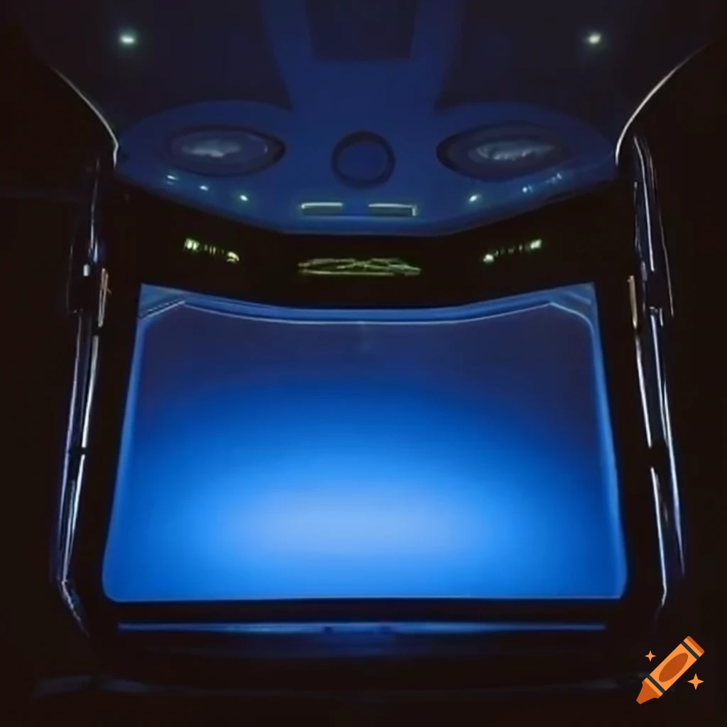 Image of an alien spaceship with a giant movie theater screen on Craiyon