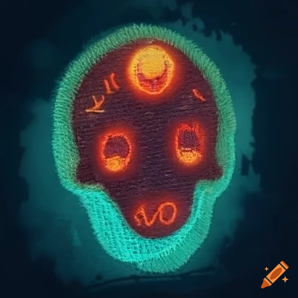 Design patch with stars and ghost