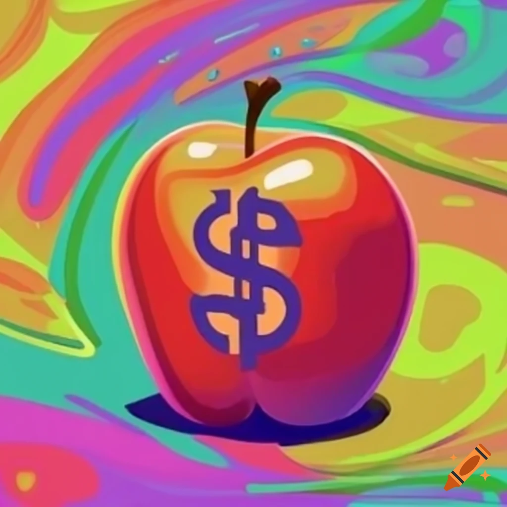 Apple with money symbol