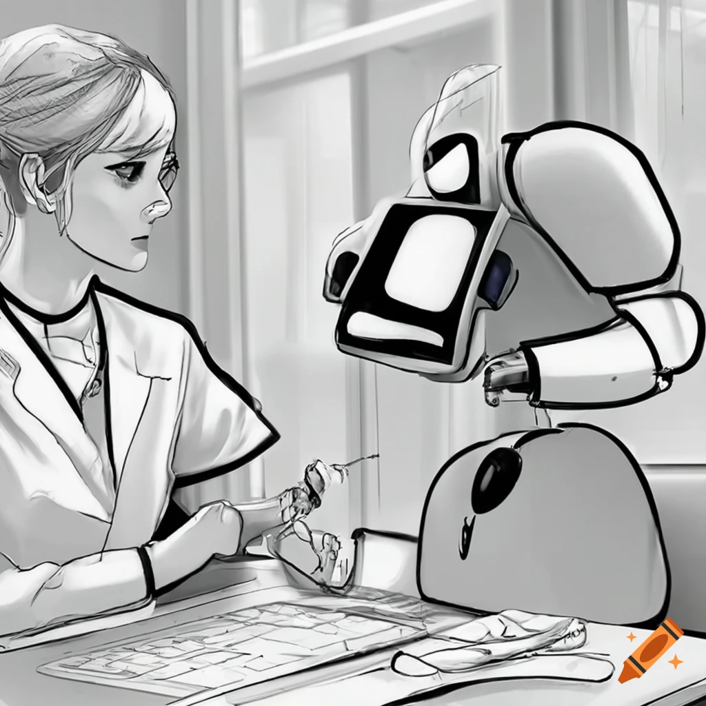 Advanced robotic assistant conducting a medical check-up