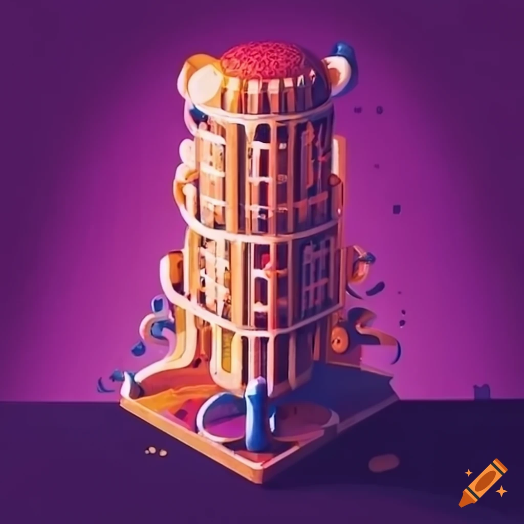 Image of intricate building creations on Craiyon