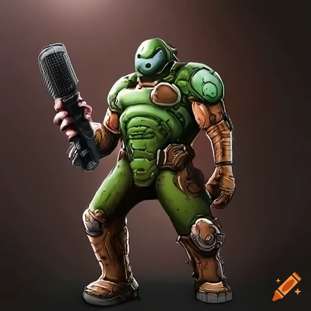 Image of a horror-themed video game character on Craiyon