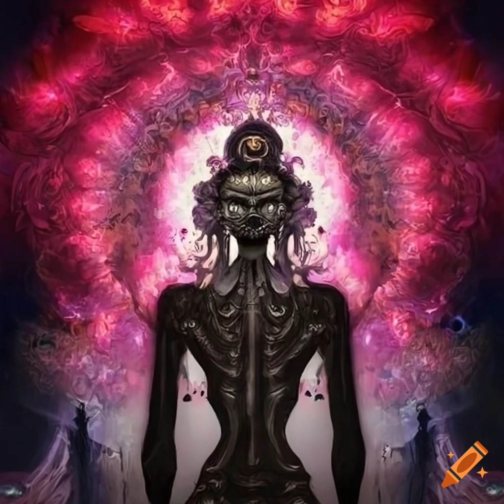 Illustration of a demon inspired by indian folklore with regal attire ...