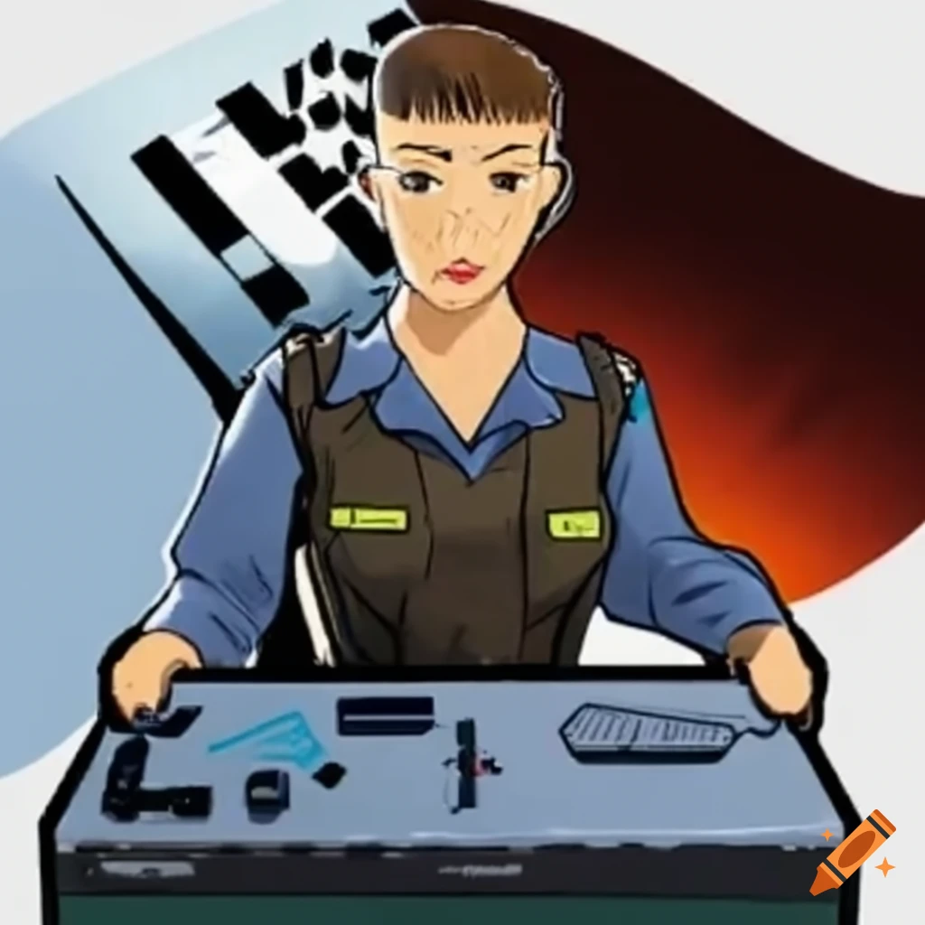 Command activity on a computer screen on Craiyon