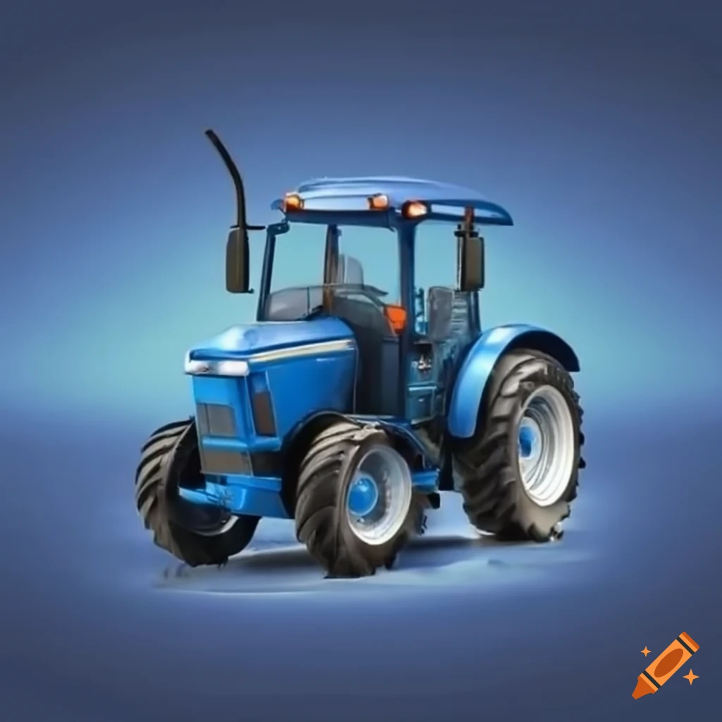 Blue Lovol tractor on Craiyon