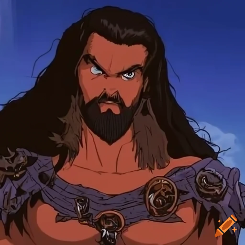 Blonde hercules portrayed as a comic book hero on Craiyon