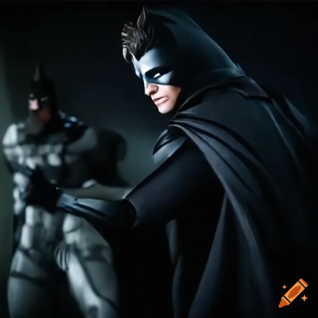 Epic showdown between solid snake and batman