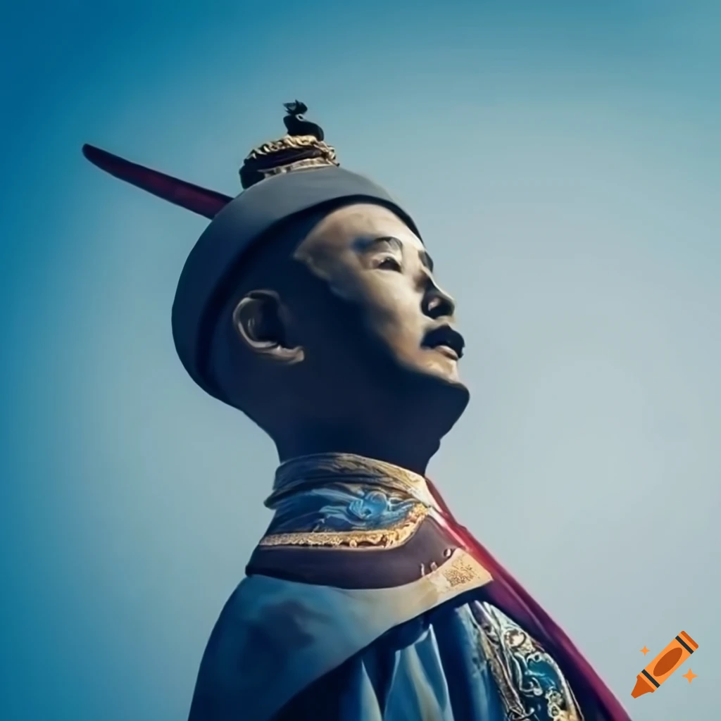 Profile portrait of a chinese emperor on Craiyon