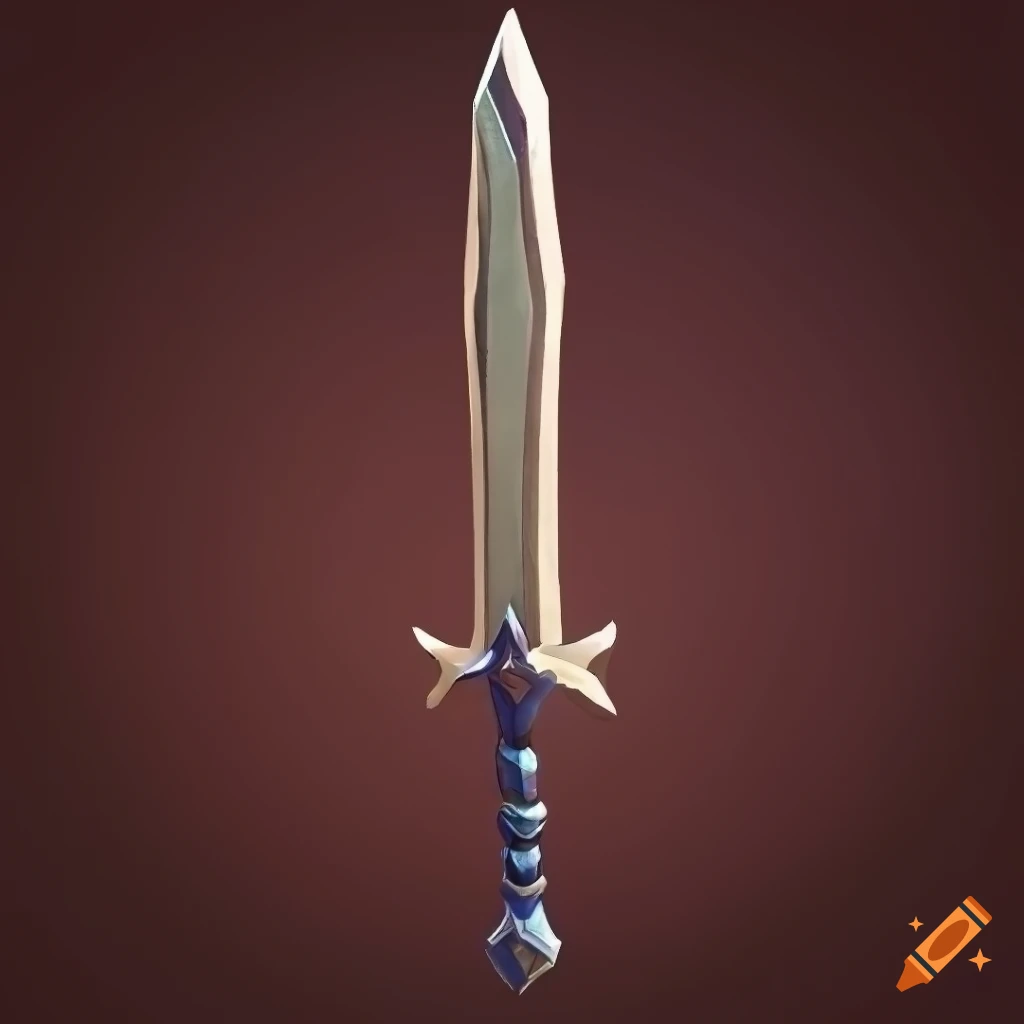 Stylized artwork of a sword game on Craiyon
