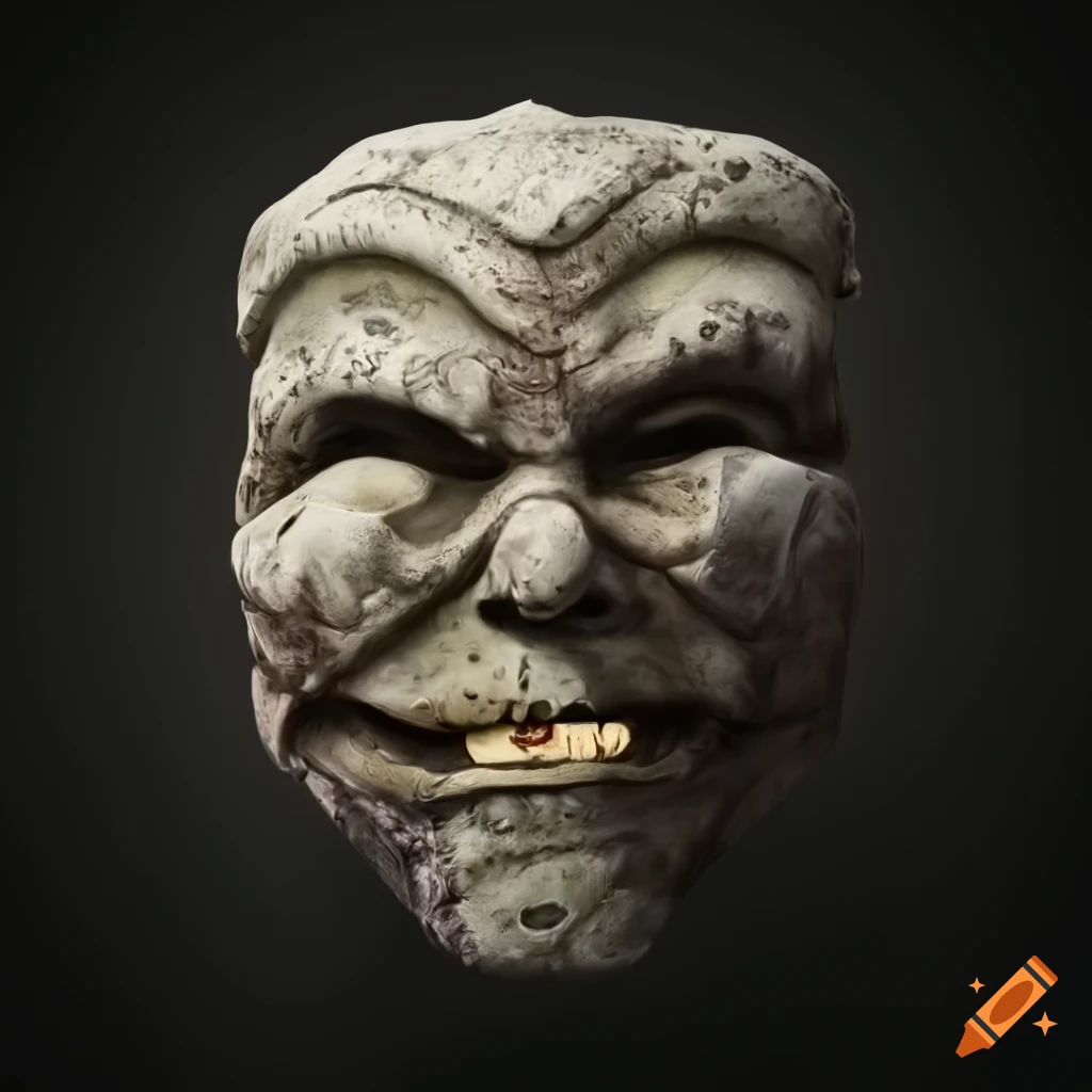 Theater mask expressing pain on Craiyon