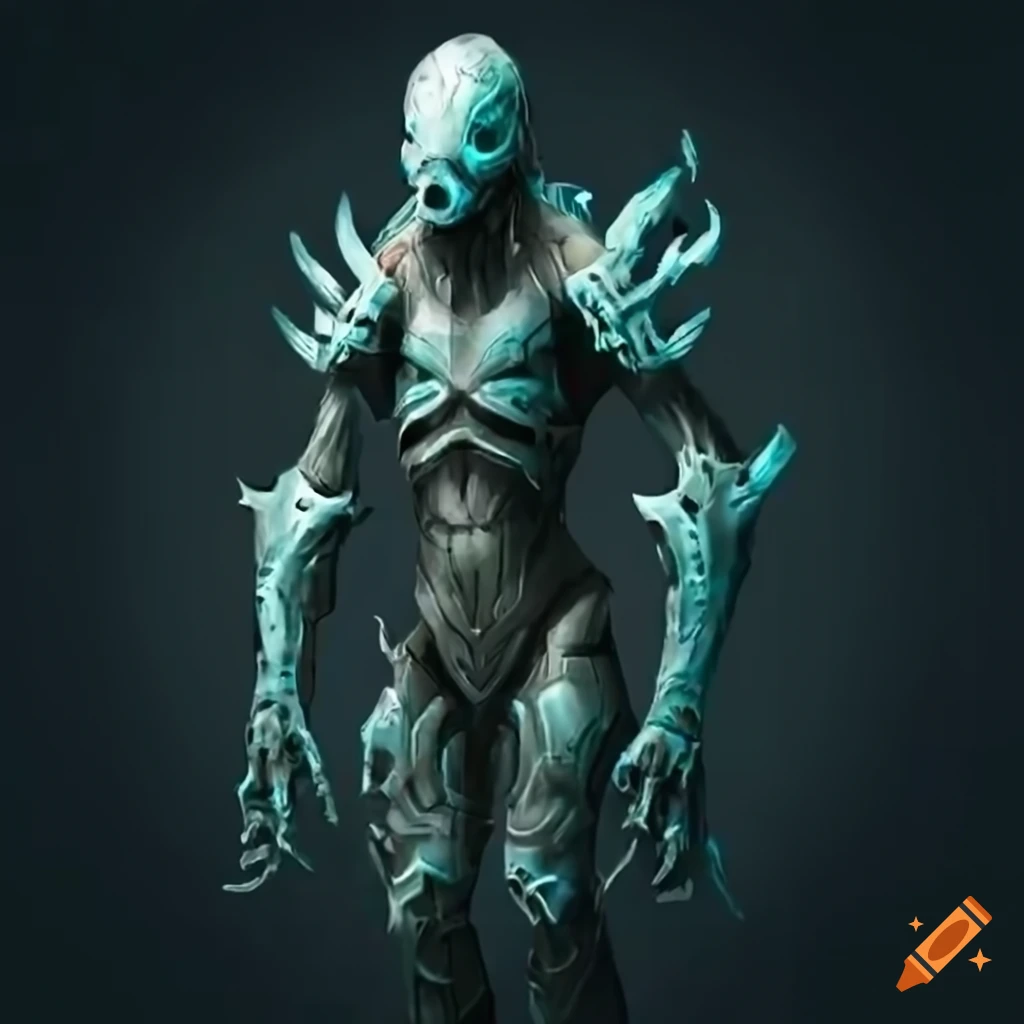 Image of futuristic necromorph armor on Craiyon
