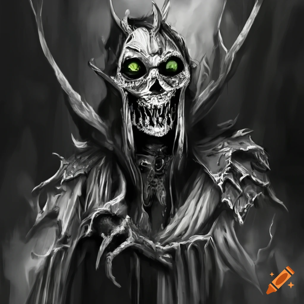 Artwork of the lich on Craiyon