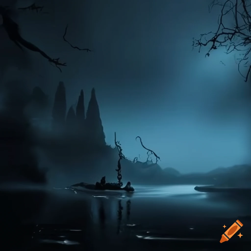 Image of a terrifying water nightmare on Craiyon