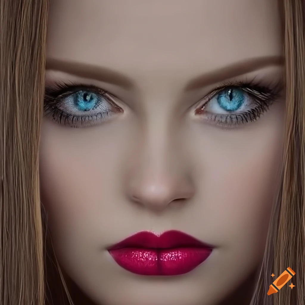 Photorealistic portrait of a captivating woman on Craiyon