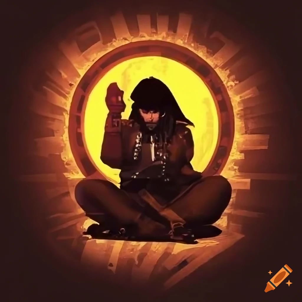 Image of a rebellious adventurer monk with metal boots on Craiyon