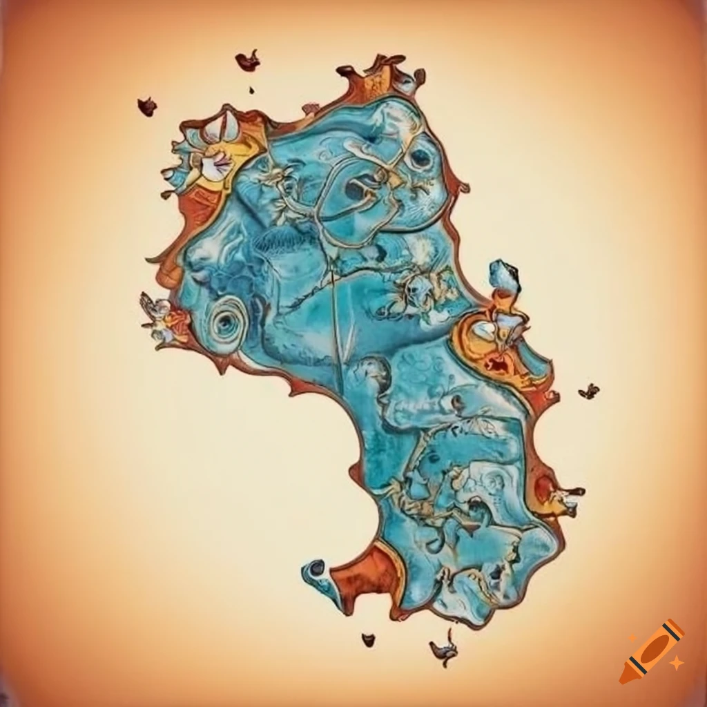 Portuguese map tile design