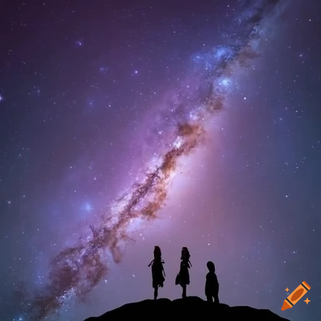 Sleepwalking on a path of stars on Craiyon