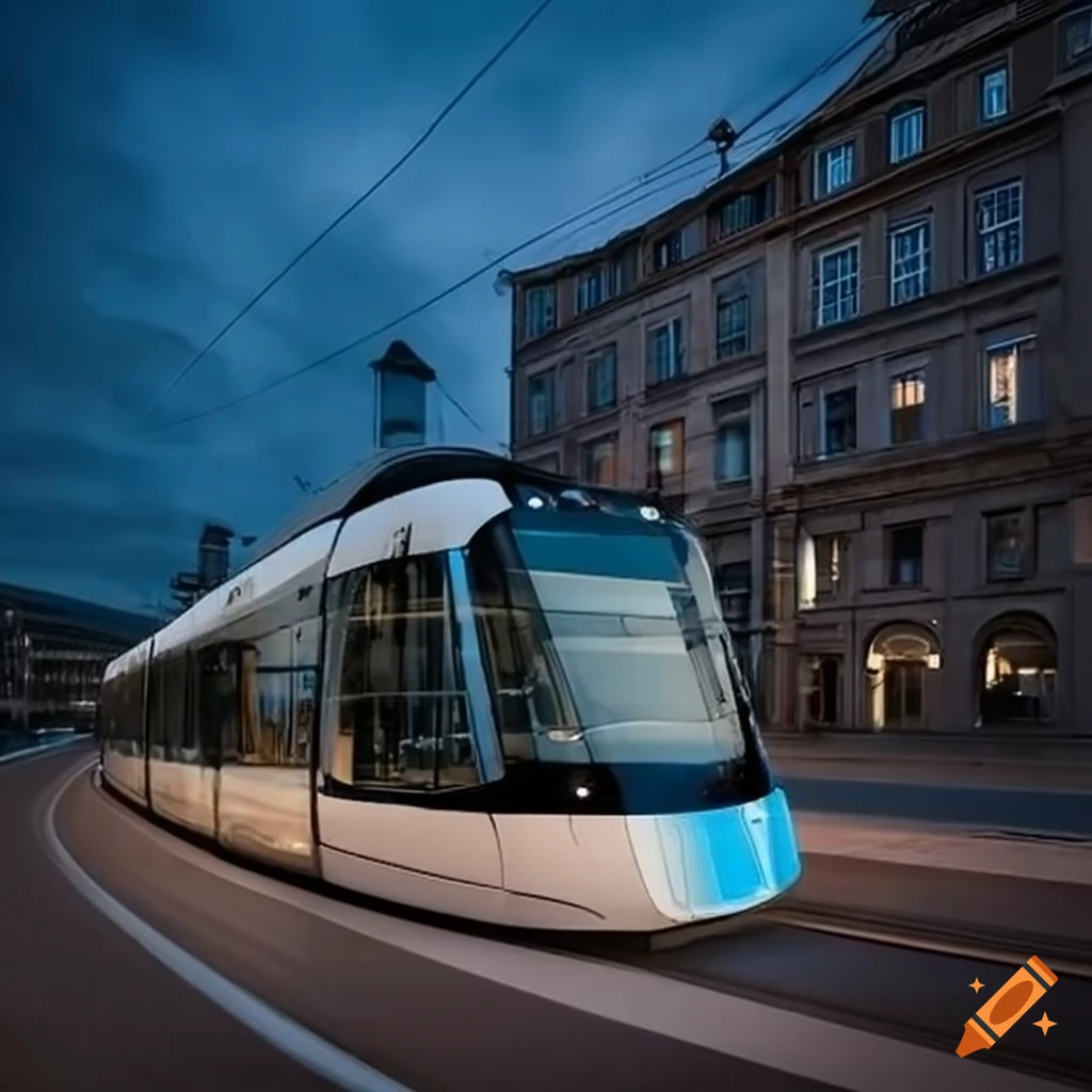 Zet tram line 5: prečko tram on Craiyon