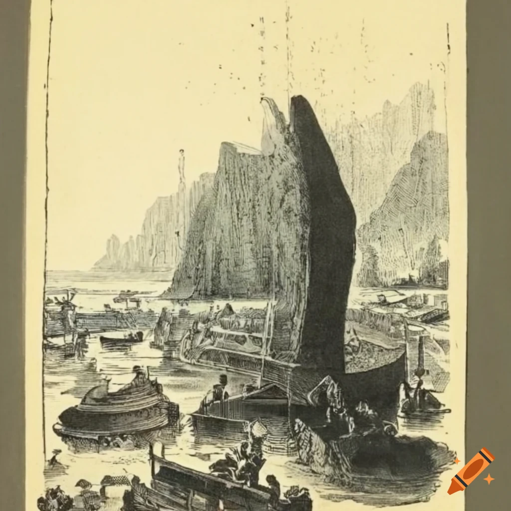 Illustrations of jules verne ruritanian books