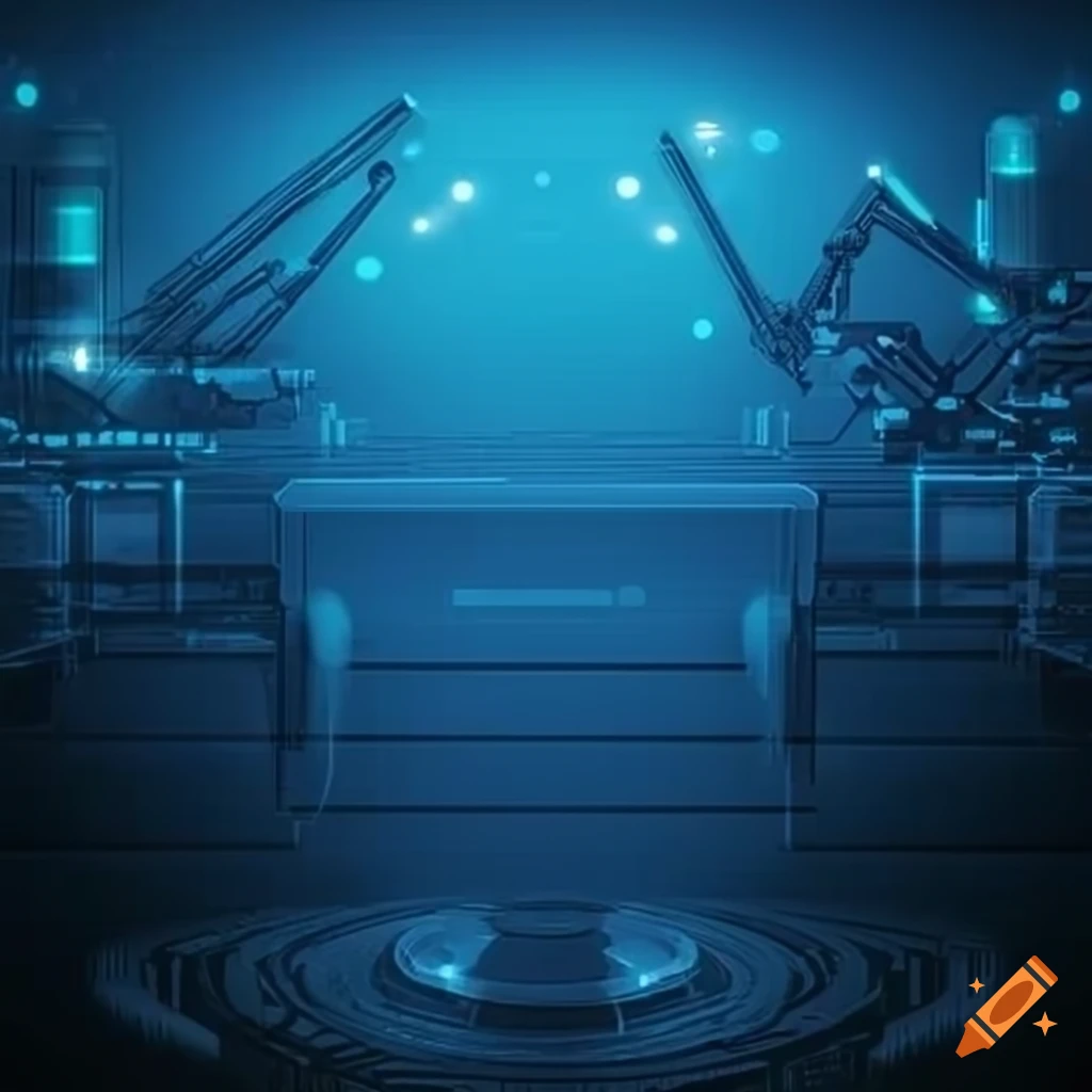 High-tech background image for engineering project on Craiyon