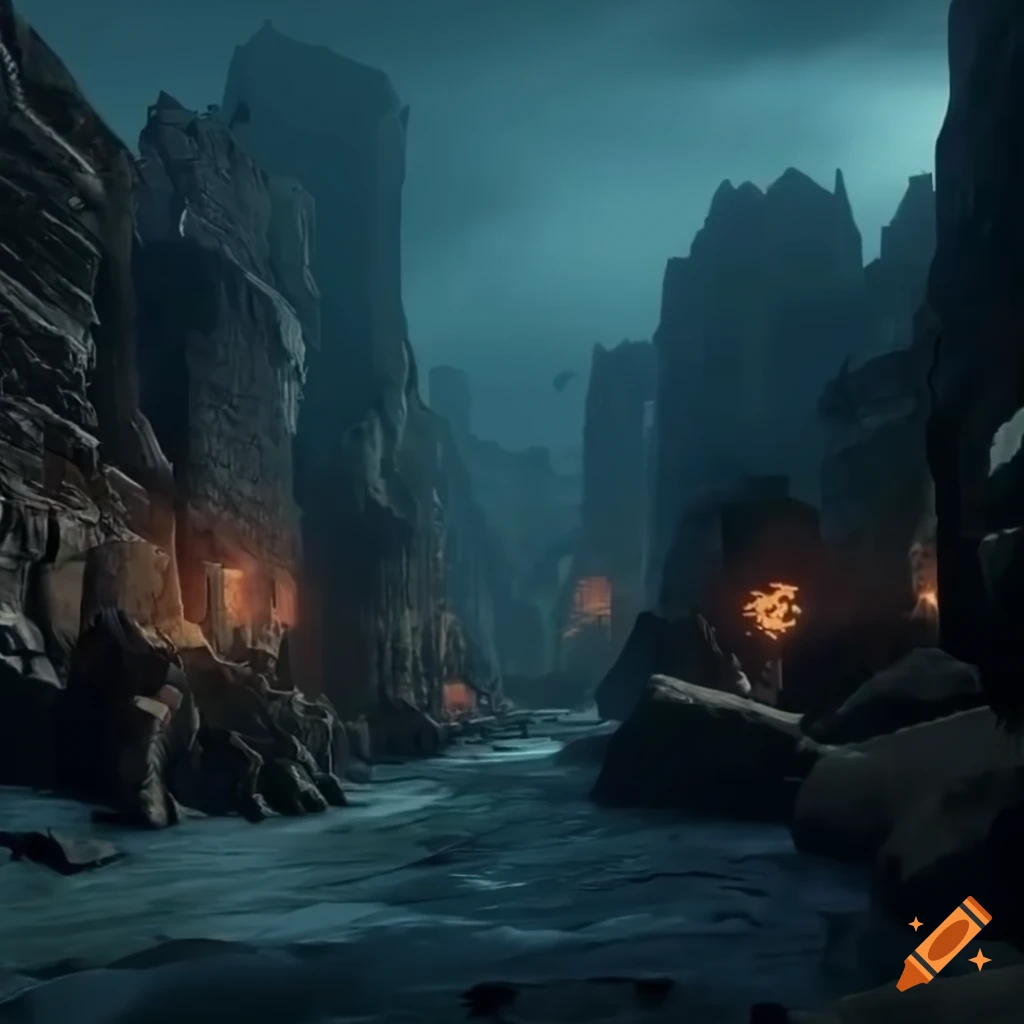 Screenshot of a visually stunning open world