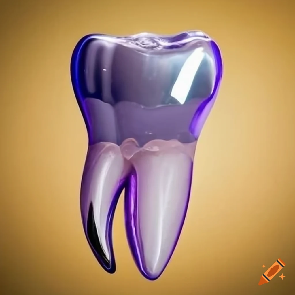 Flaming root design lower molar tooth on Craiyon