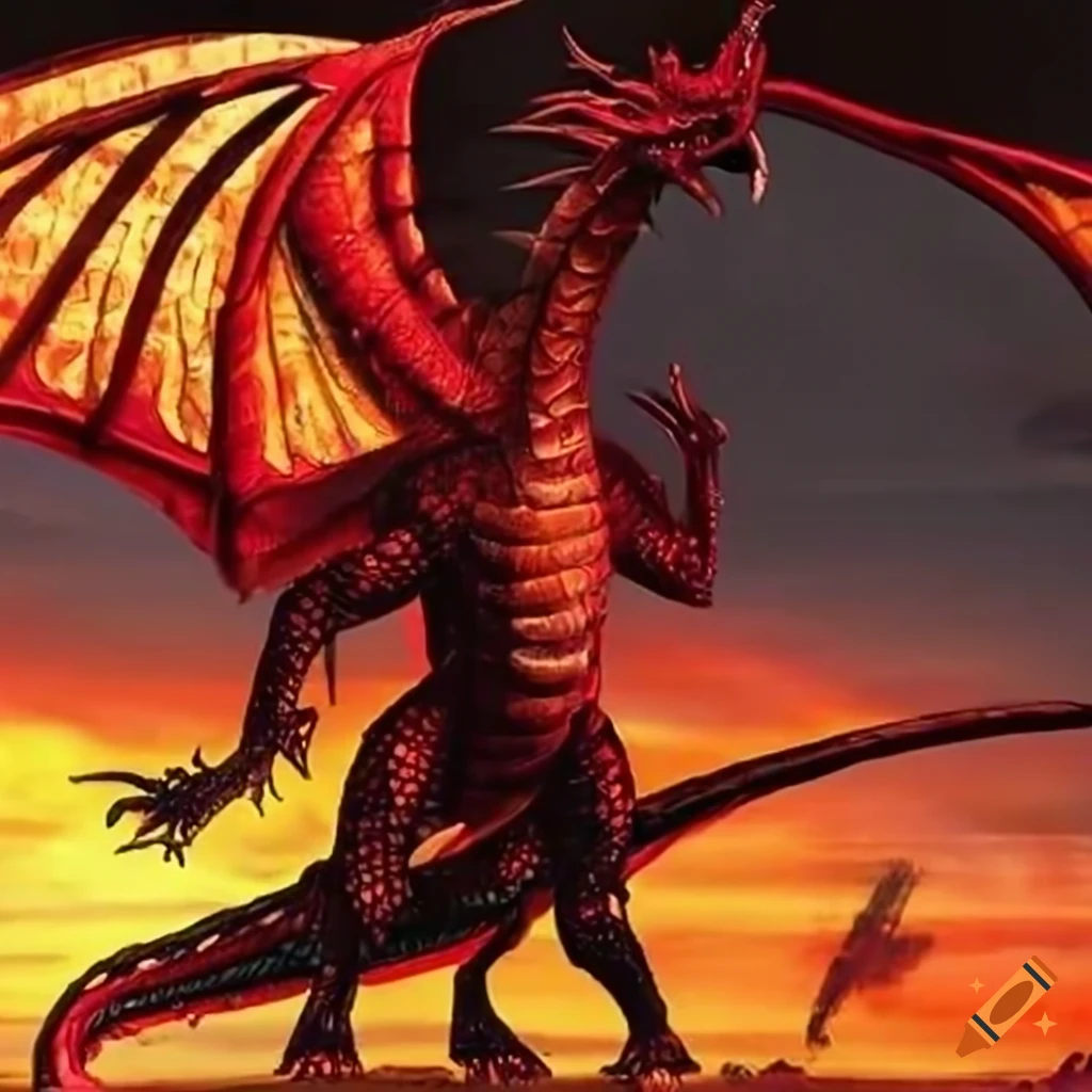 Artwork of a dragon on Craiyon