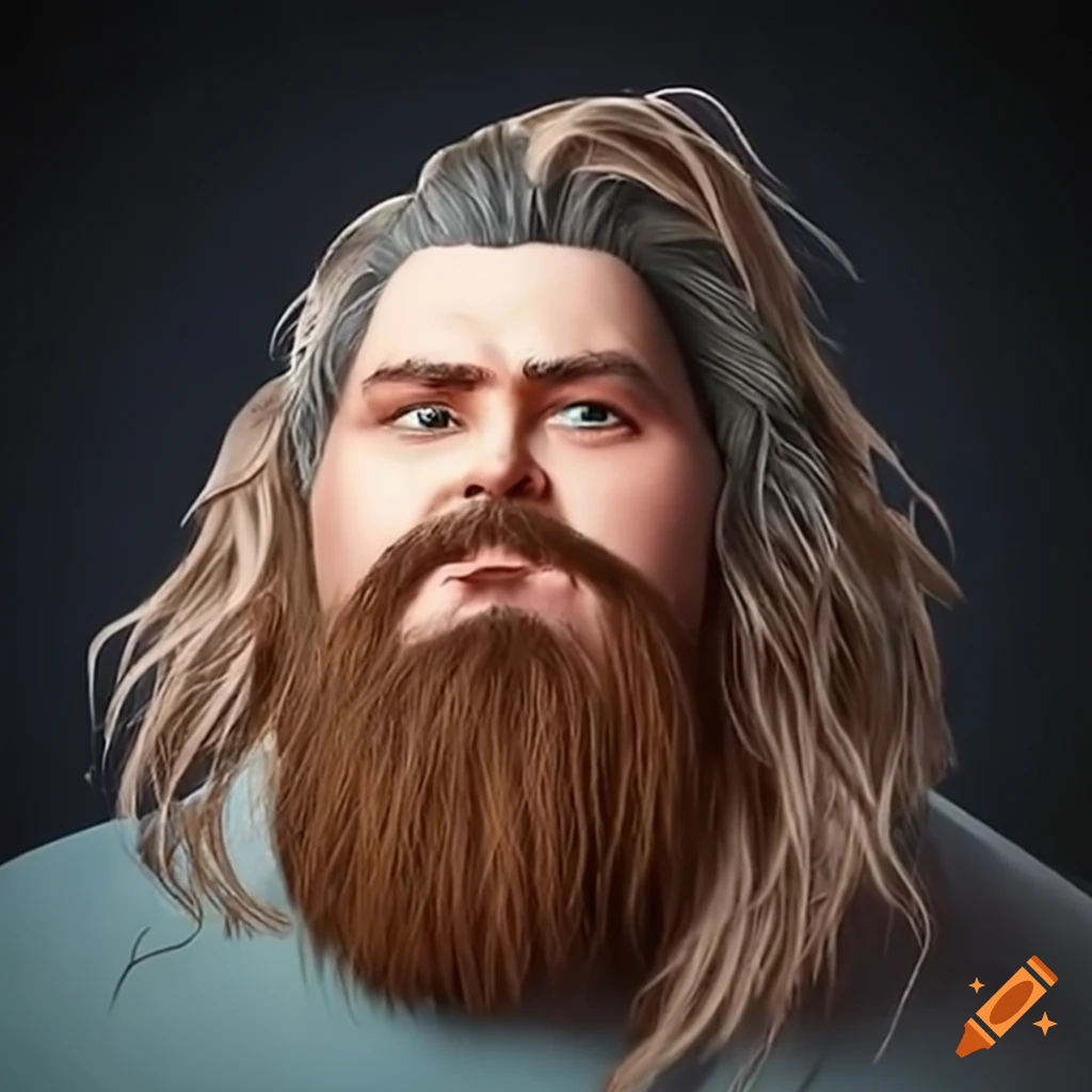 Portrait of a bearded IT guy who loves video games on Craiyon