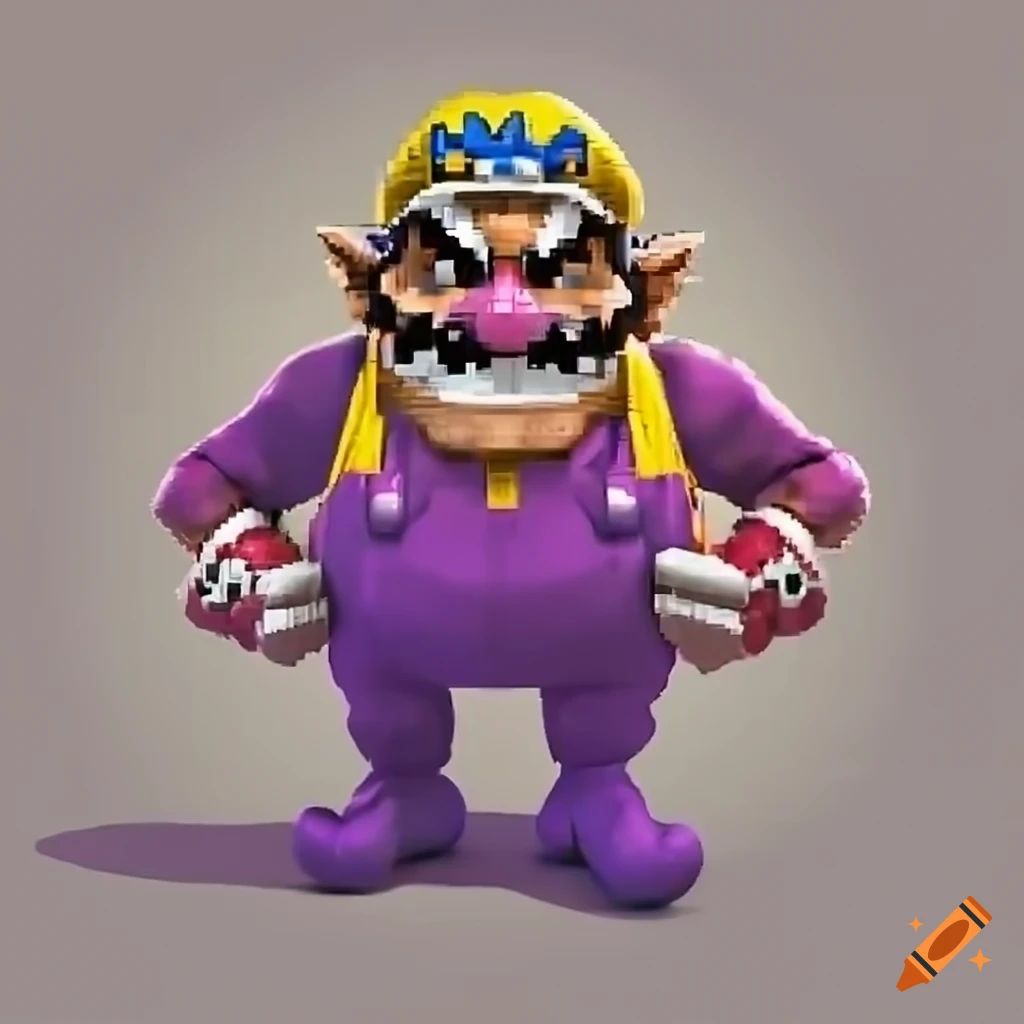 Wario Showing Off His Wealth On Craiyon