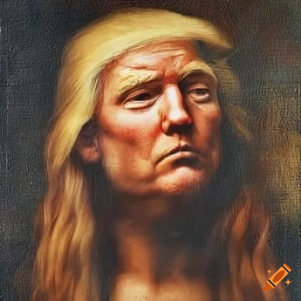 Painting of Donald Trump by Leonardo da Vinci on Craiyon